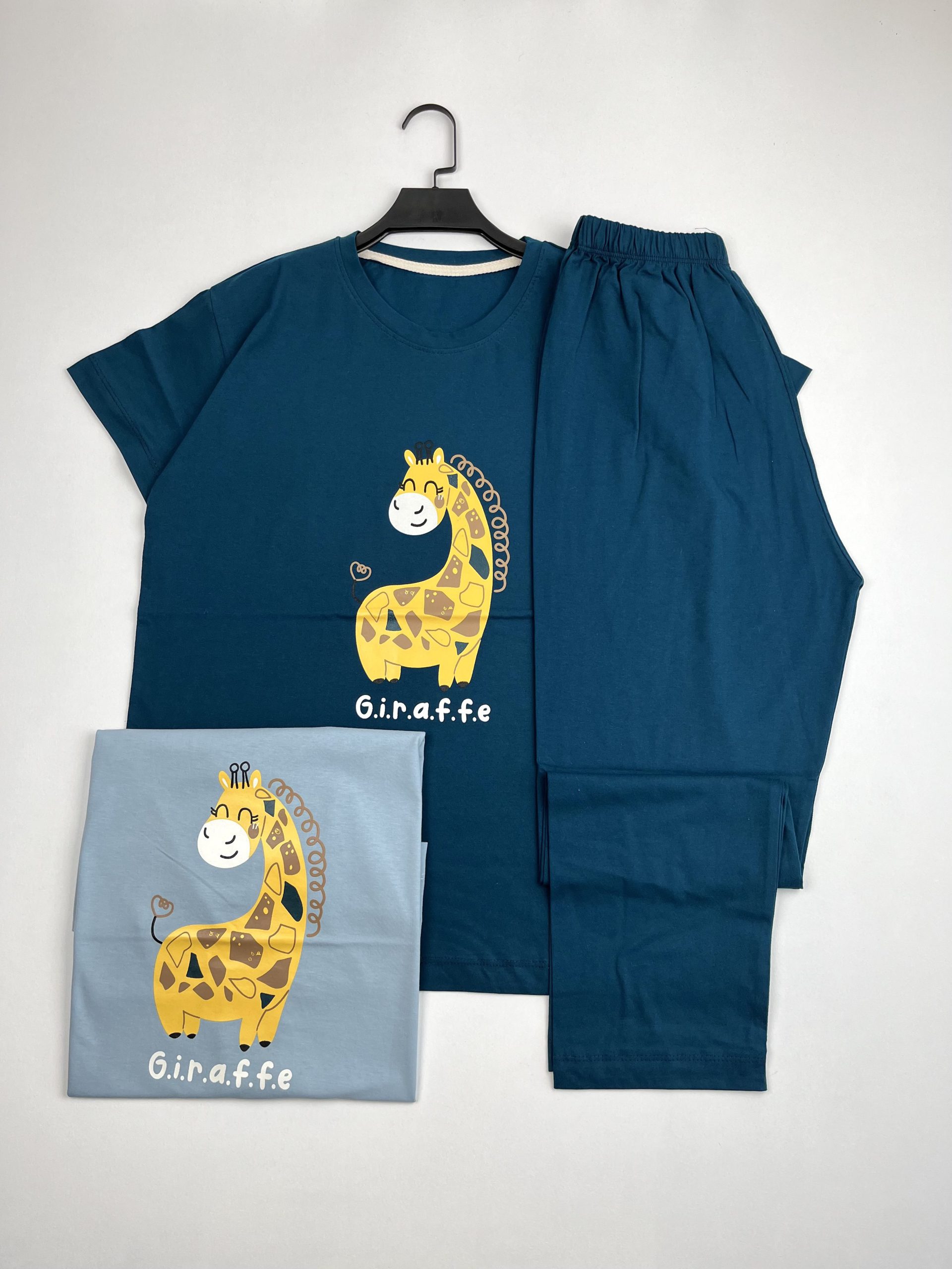 ست تیشرت شلوار قواره دار زرافه – پوشاک الوا